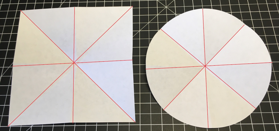 Origami Square Paper Template
